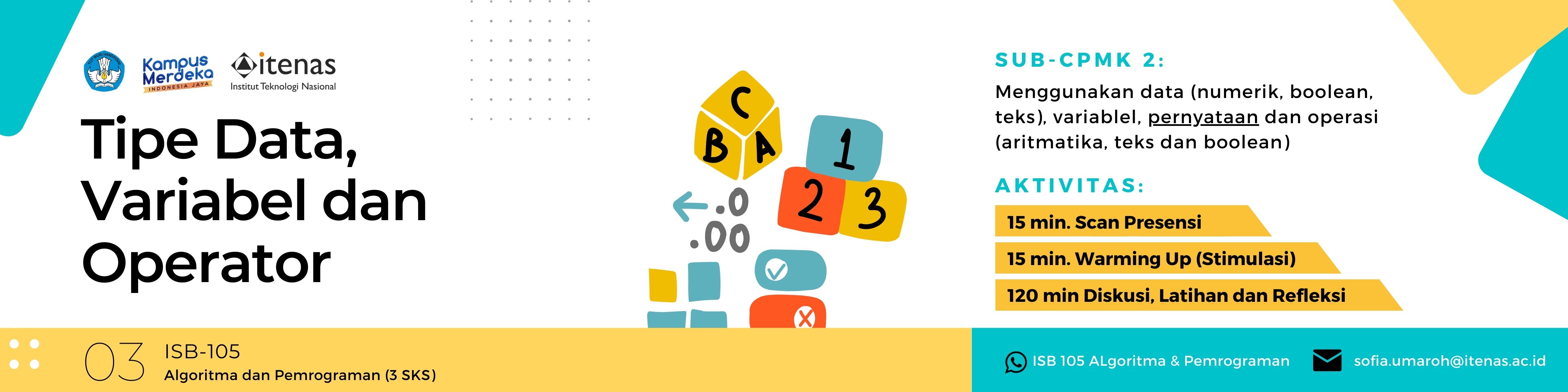 Course: ISB-105 Algoritma dan Pemrograman | LMS-SPADA INDONESIA