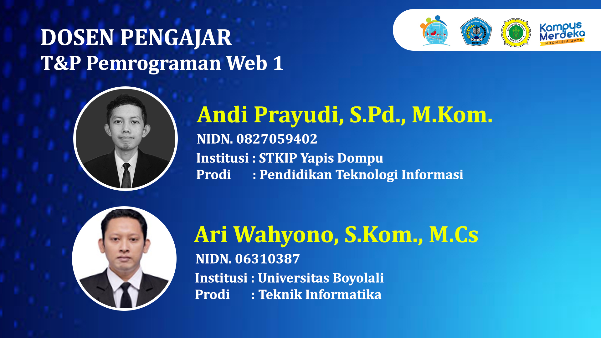 Course: T&P PEMROGRAMAN APLIKASI WEB I